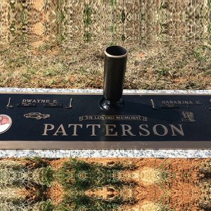 Double Bronze Marker with Bronze vase and Granite border - BRO - 000 ...